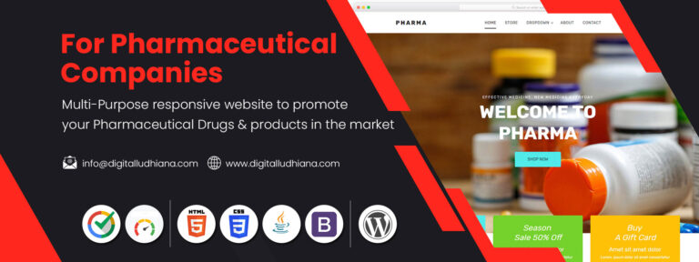 Pharmaceutical Company Web Design & Development in Ludhiana
