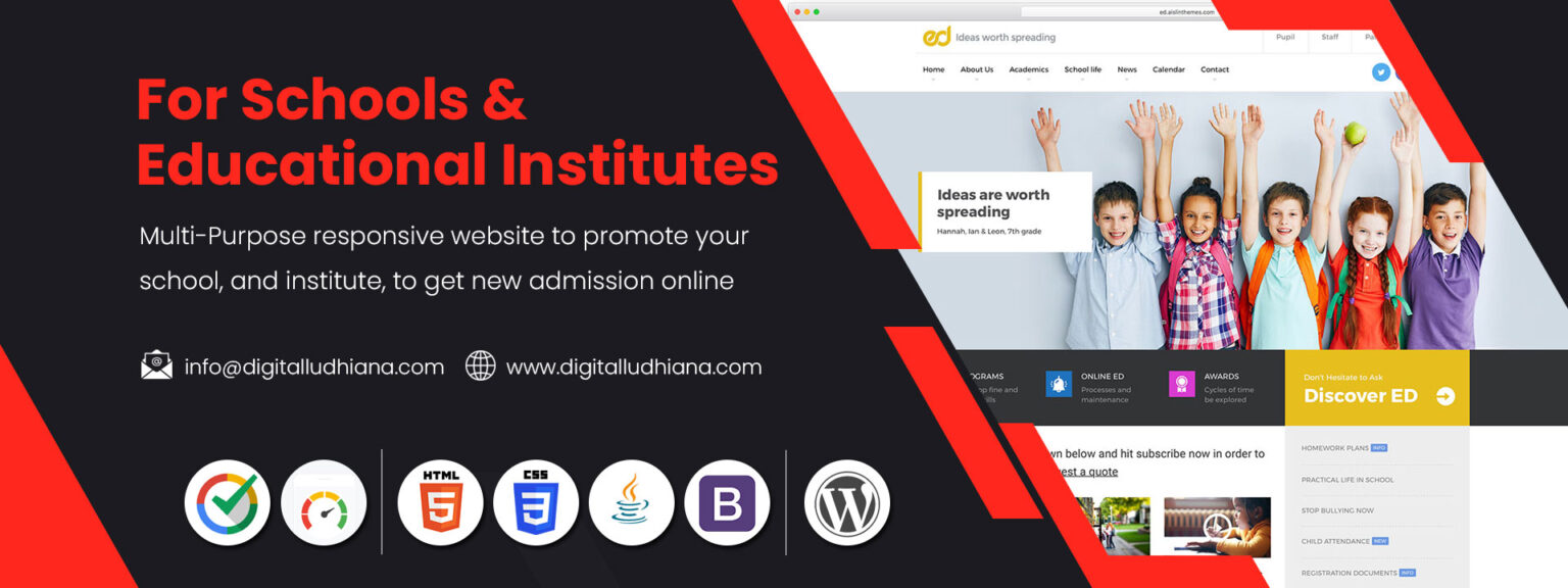 School & Education | E-Learning Web Design & Development in Ludhiana